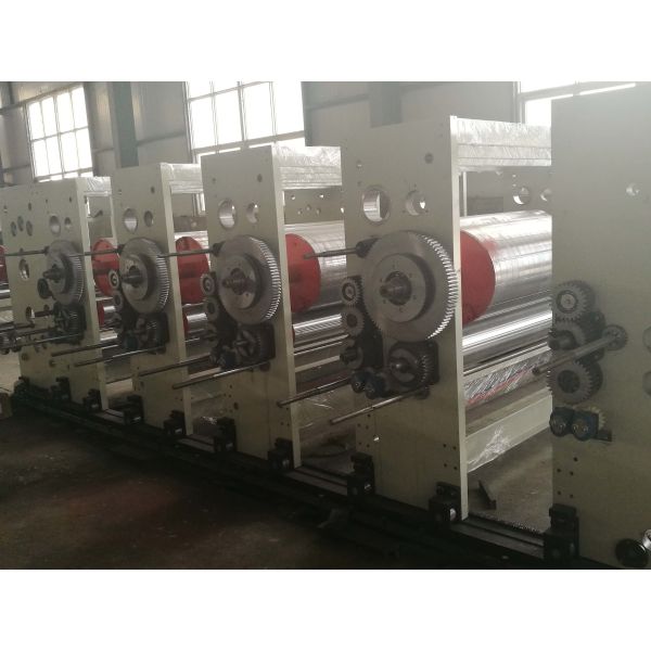 Quality Four Color Printer Slotter Machine / Flexo Corrugated Machine Cardboard Top for sale