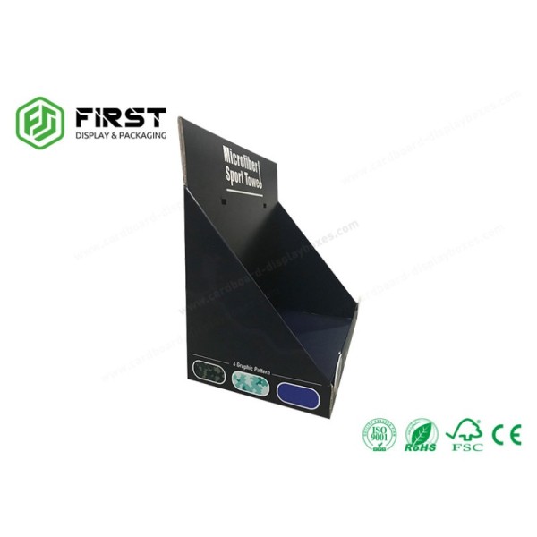 Quality Black Printed Retail Foldable Cardboard Counter Display Boxes , Printed Display for sale