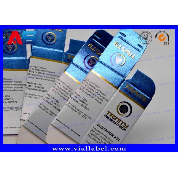 Quality Matt Lamination Small Packaging Boxes 10ml Vials Injectable Peptide 325g Paper for sale