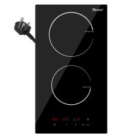 Quality Plug in Domino Induction Hob 2 Rings 30cm Electric Cooktop Built in Worktop for sale