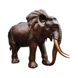 Quality Lifelike Bronze Elephant Sculpture Adaptable For Various Outdoor Spaces for sale