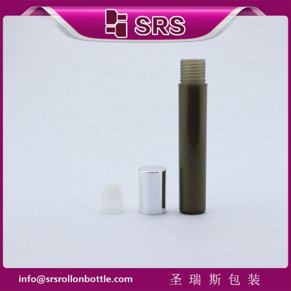 Quality 15ml roller bottle with plastic ball and aluminum cap for perfume for sale