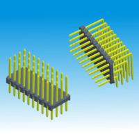 Quality 2.00mm PCB Pin Header Four Row Straight Right Angle for sale
