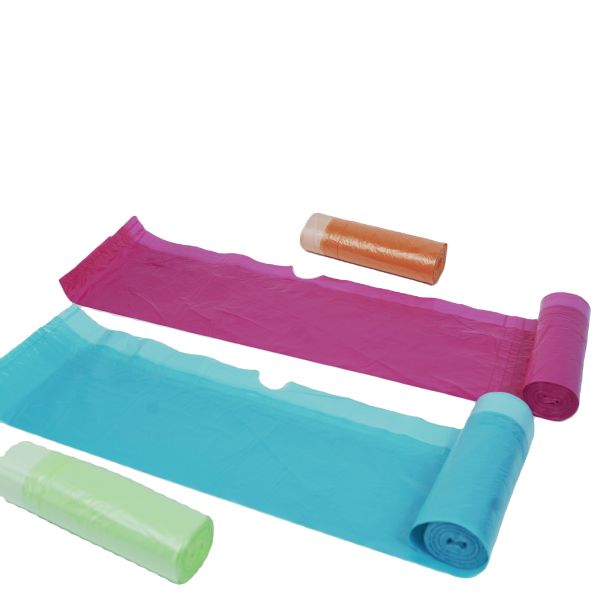 Quality Colorful Recycled PE Garbage Bag Drawstring Trash Bag for Eco-Friendly Waste for sale