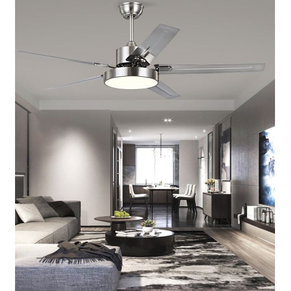 Quality ABS Blades Modern LED Ceiling Fan 52 Inch DC Motor Ceiling Fan for sale
