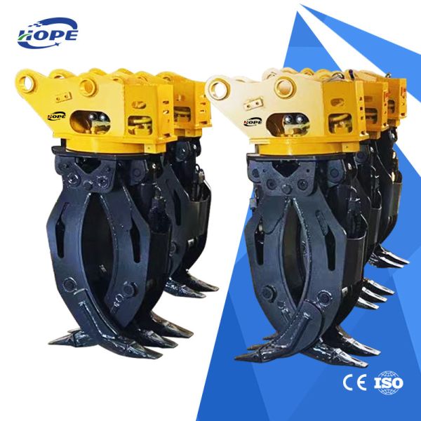 Quality OEM Hydraulic Wood Excavator Grab Bucket Attachment 25ton-32ton for sale
