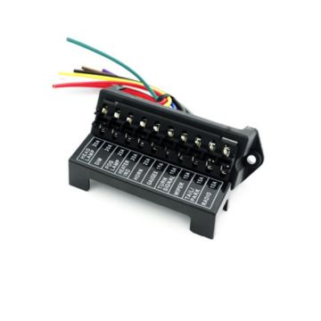 Quality Car 12V Standard Blade Fuse Holder Box ATC Inline 2 Input 10 Output for sale