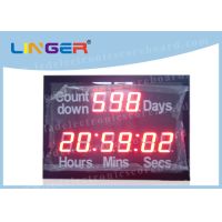 Quality Outdoor Days Hours Minutes Seconds Countdown Timer Led For Countdown / Up for sale