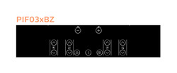 Quality Heating Selection 4 Burner Electric Cooktops , Induction Hob Cooker 7000W for sale