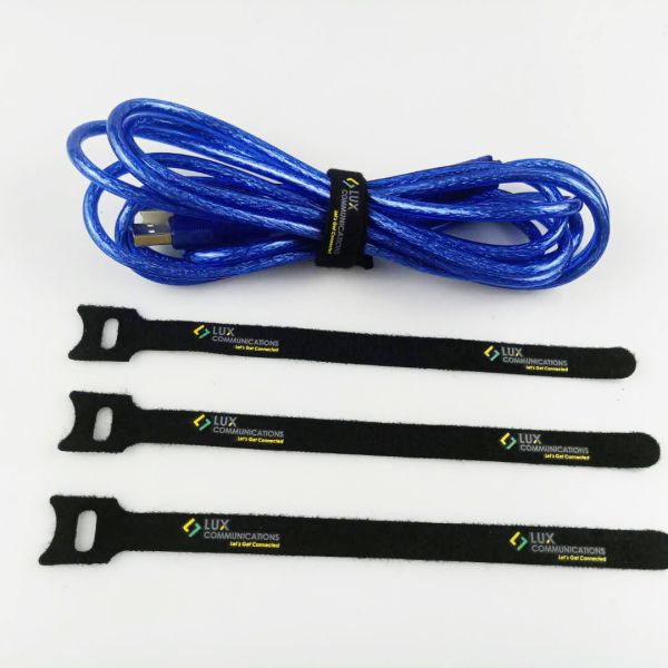 Quality Adjustable durable wire cable tie strap back to back t-shape hook loop magic for sale