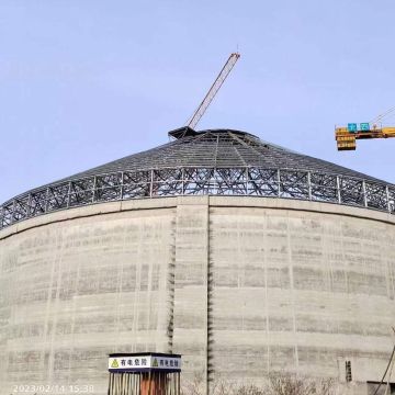 Quality Prefabricated Steel Space Frames Structure Q235 For Clinker Silo for sale