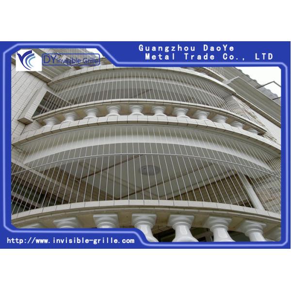Quality Durable Balcony Invisible Grille Anti Rust 316 Stainless Steel Material for sale