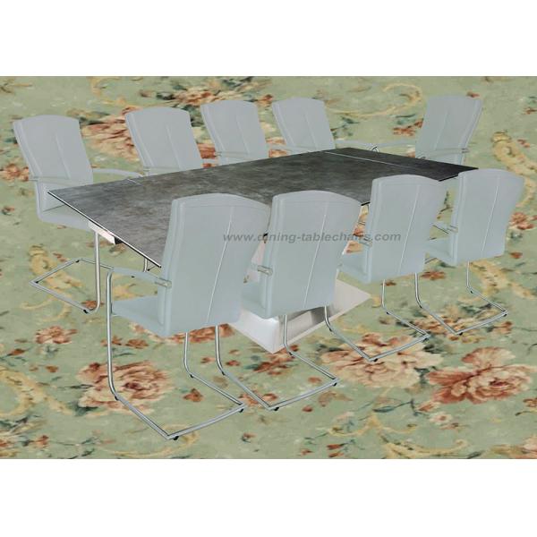 Quality Stylish Stainless Dining Table Pavilion Use Luxury Brushed Stainless Pillar for sale