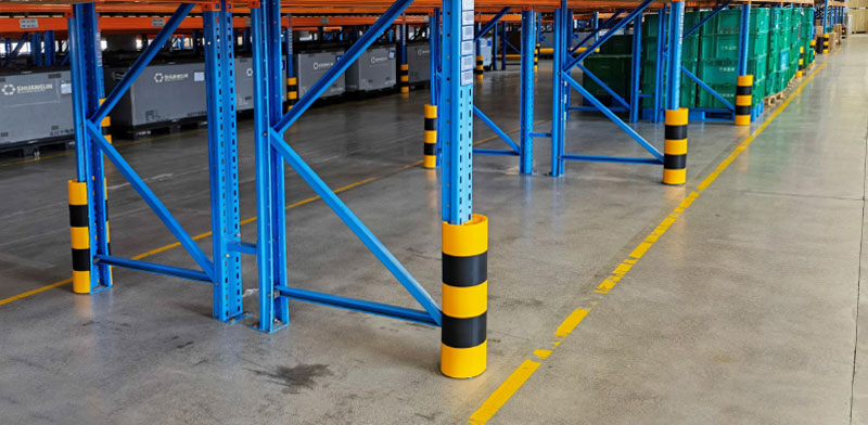 Racking Upright Protectors  Rack End  Protector Guard  Warehouse Safety Bollard
