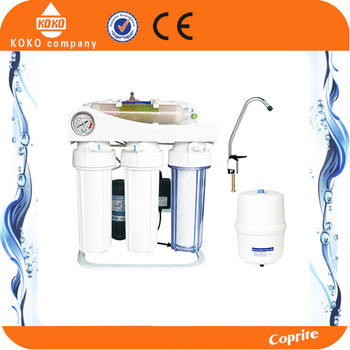 Quality Residential / Household Reverse Osmosis Water Systems Plastic With Pressure Gauge for sale