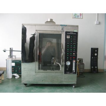 Quality Conveyor Vertical Fire Testing Machine / Flammability Test Chamber ISO340 for sale