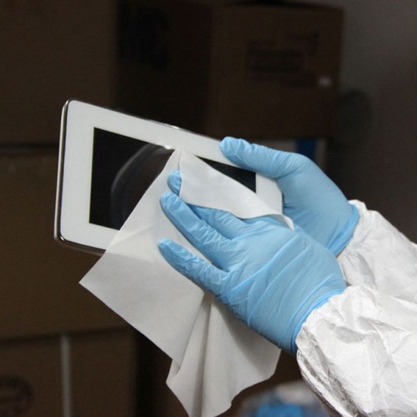 Quality Polyester Nylon Jumbo Wiper Roll High Density Cleanroom Wiper Cloth For Machine for sale