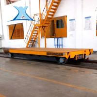 China Heavy Duty 50t Rail Transfer Trolley Material Handling Battery Power factory
