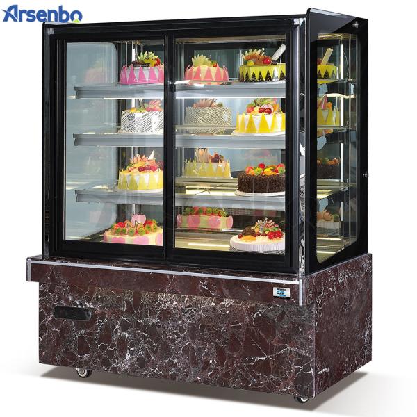 Quality Arsenbo 583W Cake Display Refrigerator Countertop Painted Steel Glass for sale