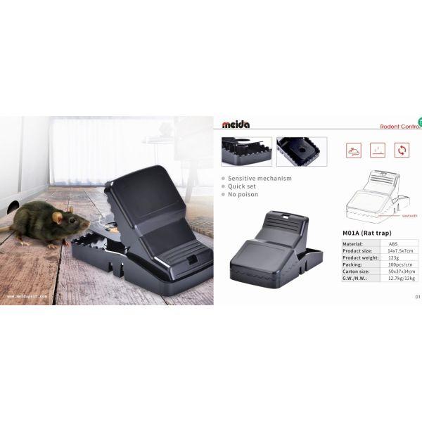 Quality Pest Control Pre-bait Mouse Traps No Fragrance Plastic Material M01A for sale