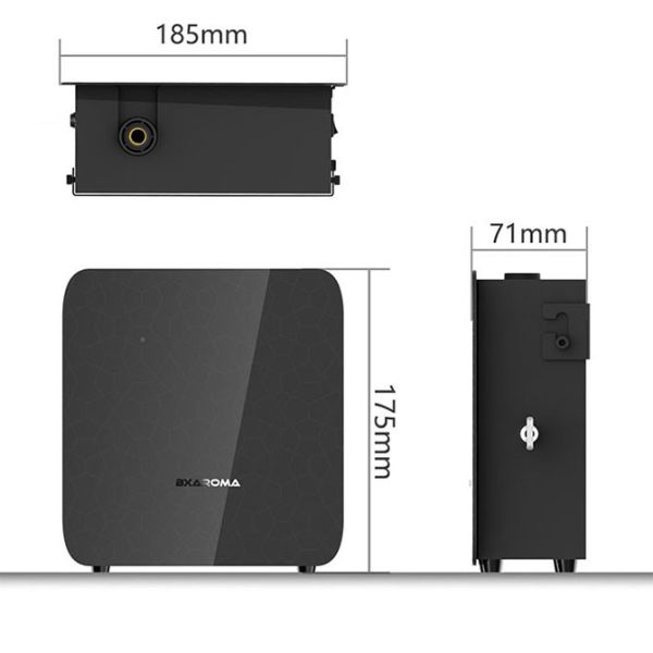 Quality Electric Silent Aroma Scent Diffuser Aromatherapy Metal Black for sale
