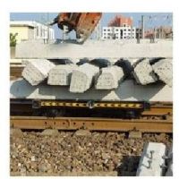 Quality 40Cr Handling Transfer Railway Sleeper Changer / Railroad Excavator Attachments for sale