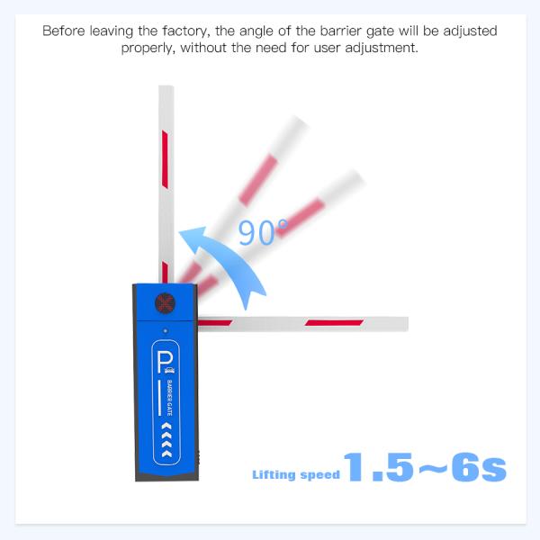 Quality HCW DC140W Road Gate Barrier High Speed Rising Arm Barrier IP54 for sale