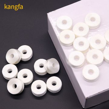 Quality 75D/2 Size L 144pcs/Box High Tenacity Polyester White Black Machine Bobbin for sale