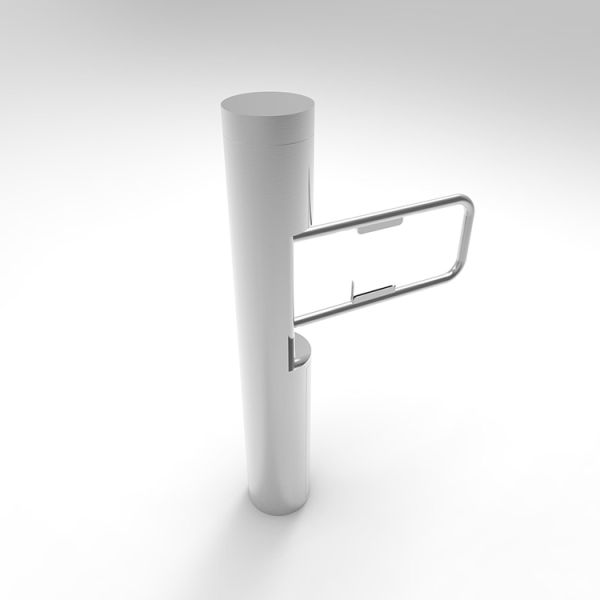 Quality DC24V Auto Synchronized Swing Barrier Gate with 10mA RFID for Pedestrian Access for sale