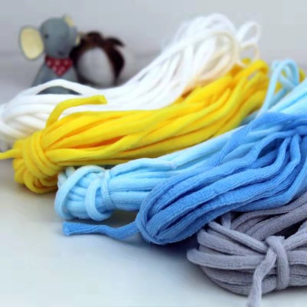 Quality Very Soft Elastic Ear Loops Band For Face Mask Ear Hanging 5mm 6mm for sale