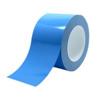 Quality Blue PE Film Fiberglass Adhesive Tape Double Side Thermal Insulation for sale