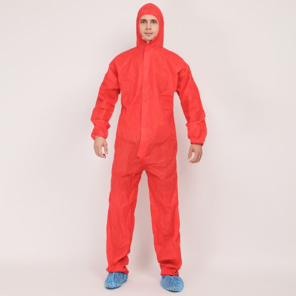 Quality SMMS Breathable Disposable Coveralls , Disposable Work Overalls for sale