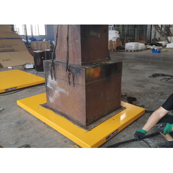 Quality 85mm 48 X 48 Low Profile Lift Table For Pallets Platform With Hydraulic Pump for sale