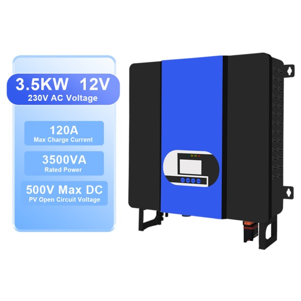 Quality Lightweight 24V DC to 110V 220V 230V Pure Sine Wave Solar Hybrid Inverter with MPPT Solar Controller for sale