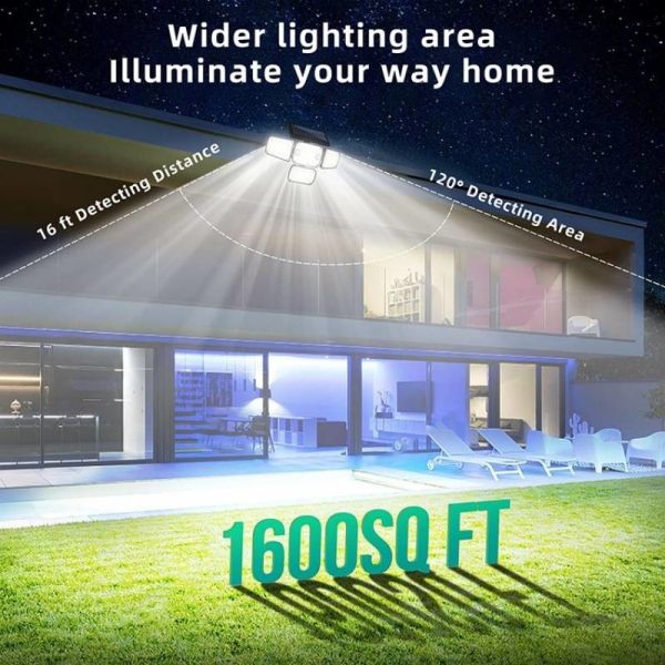 Quality Solar Powered Motion Sensor Flood Lights Outdoor Waterproof Solar LED Floodlight for sale