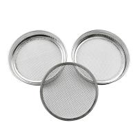 Quality Stainless Steel Silver 86 Mm Wide Mouth kitchen seed Sprouting Jar Lids for sale