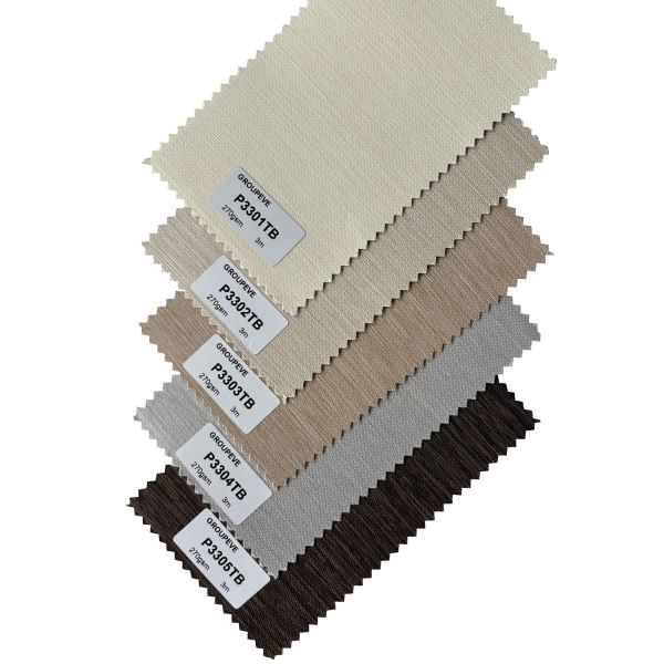 Quality 3-Layer Blackout Roller Blind Fabric 100% Polyester 2m/2.3m Width for sale