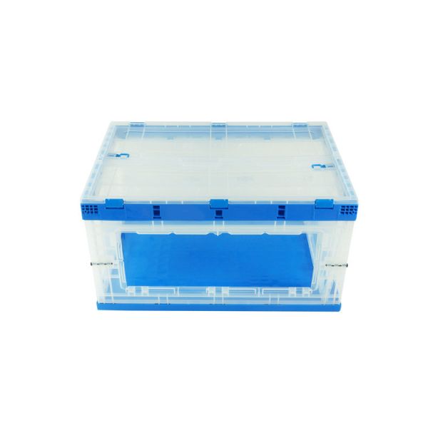 Quality 650*440*360 mm Plastic Collapsible Totes Length Sides Opening Collection for sale