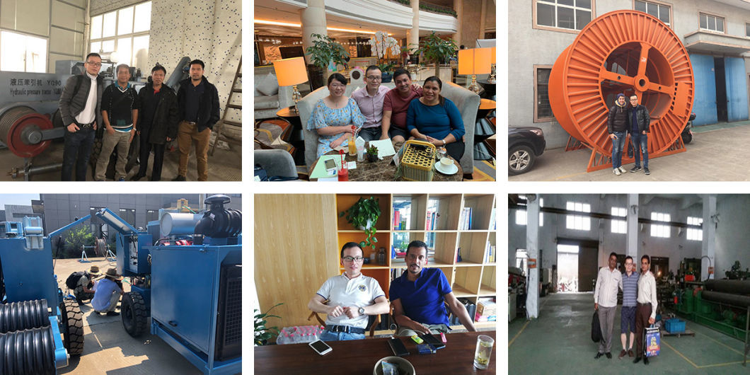 Electrical Cable Tools Dcs Series Conveyer Cable Pulling Machine