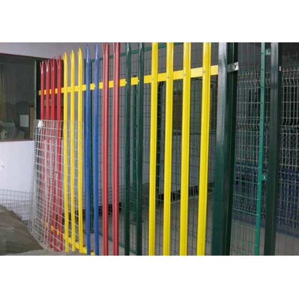 Quality H2.7m Welded Wire Mesh Fence D Section Palisade Fencing for sale