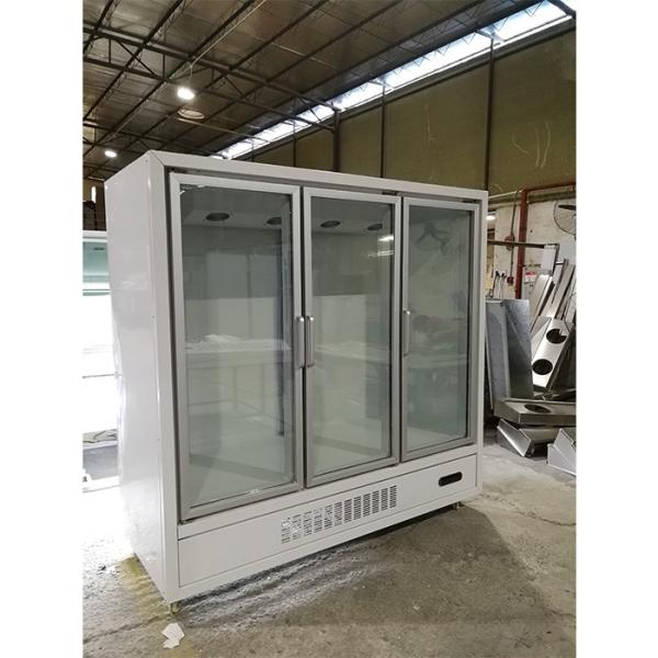 Quality 1600L 800W Commercial Glass Door Coolers Glass Display Fridge for sale