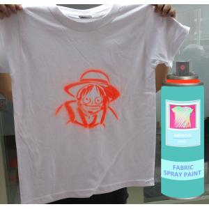 Quality Silver Outdoor Fast Drying Fabric Spray Paint Male Valve 200Ml / Can for sale