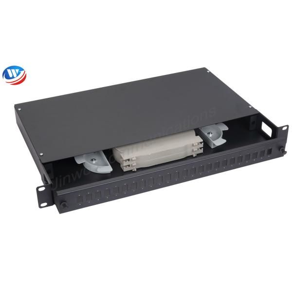 Quality WAN 19 Rack Mount Fiber Patch Panel 1U 48 Port LC Adapter for sale
