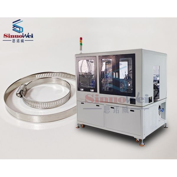 Quality Adjustable Screw Worm Gear American Type Hose Clamp Hose Banding Machine ODM for sale
