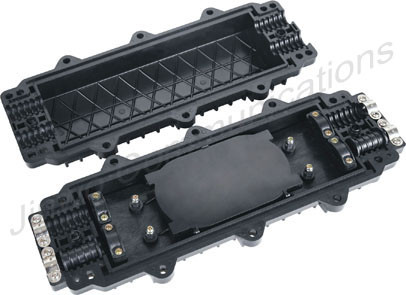 Quality 2 In 2 Out 96 Ports Fiber Optic Closure Horizontal Optical Fibre Cable Joint for sale
