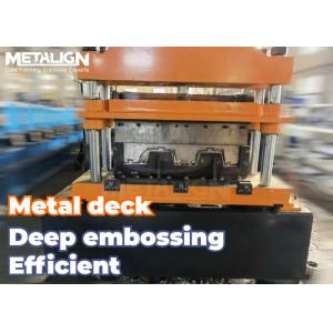 Quality Customizable Metal Deck Forming Machine With Hydraulic Cutter And Chain Drive for sale