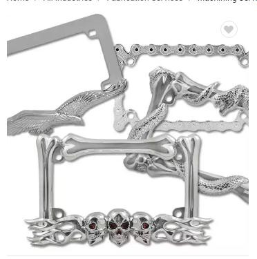 Quality Stainless Steel Decorative Custom Motorcycle Car license Plate Frames For Injection Molding for sale