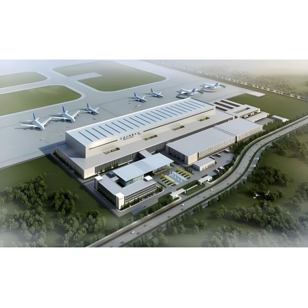 Quality Long Lasting Iron Steel Structure Hangar Buildings Fire Resistant for sale