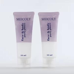 Quality Customized Transparent Cosmetic Tube Flip Cap Empty Plastic Tube 50ml for sale