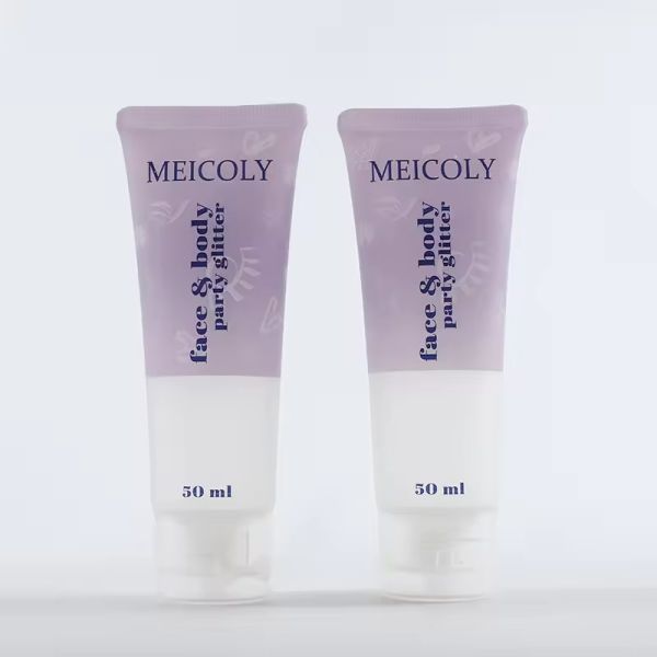 Quality Customized Transparent Cosmetic Tube Flip Cap Empty Plastic Tube 50ml for sale